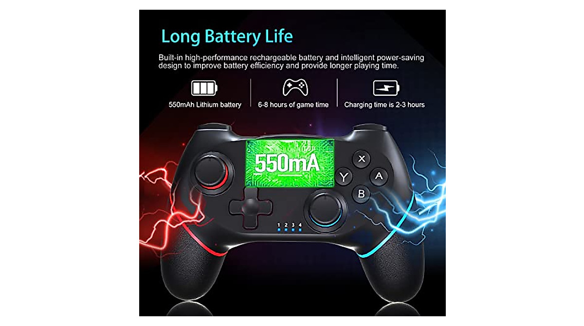 YUYIU Upgraded Switch Pro Controller | Dual Vibration, Turbo