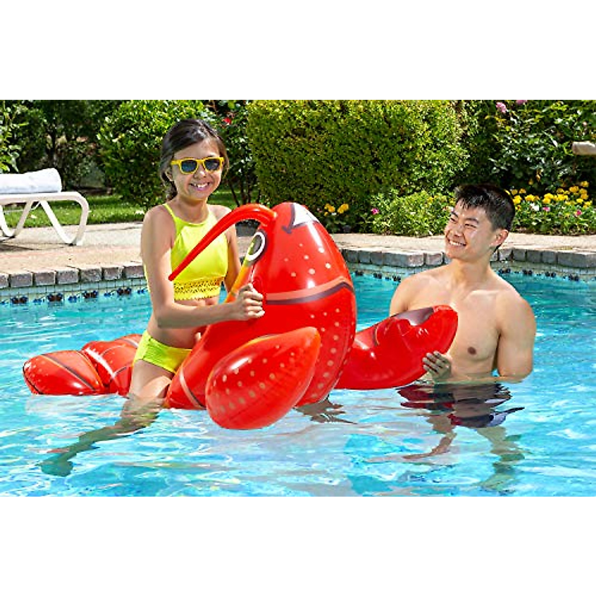 Poolmaster Swimming Pool Float Lobster Rider Red