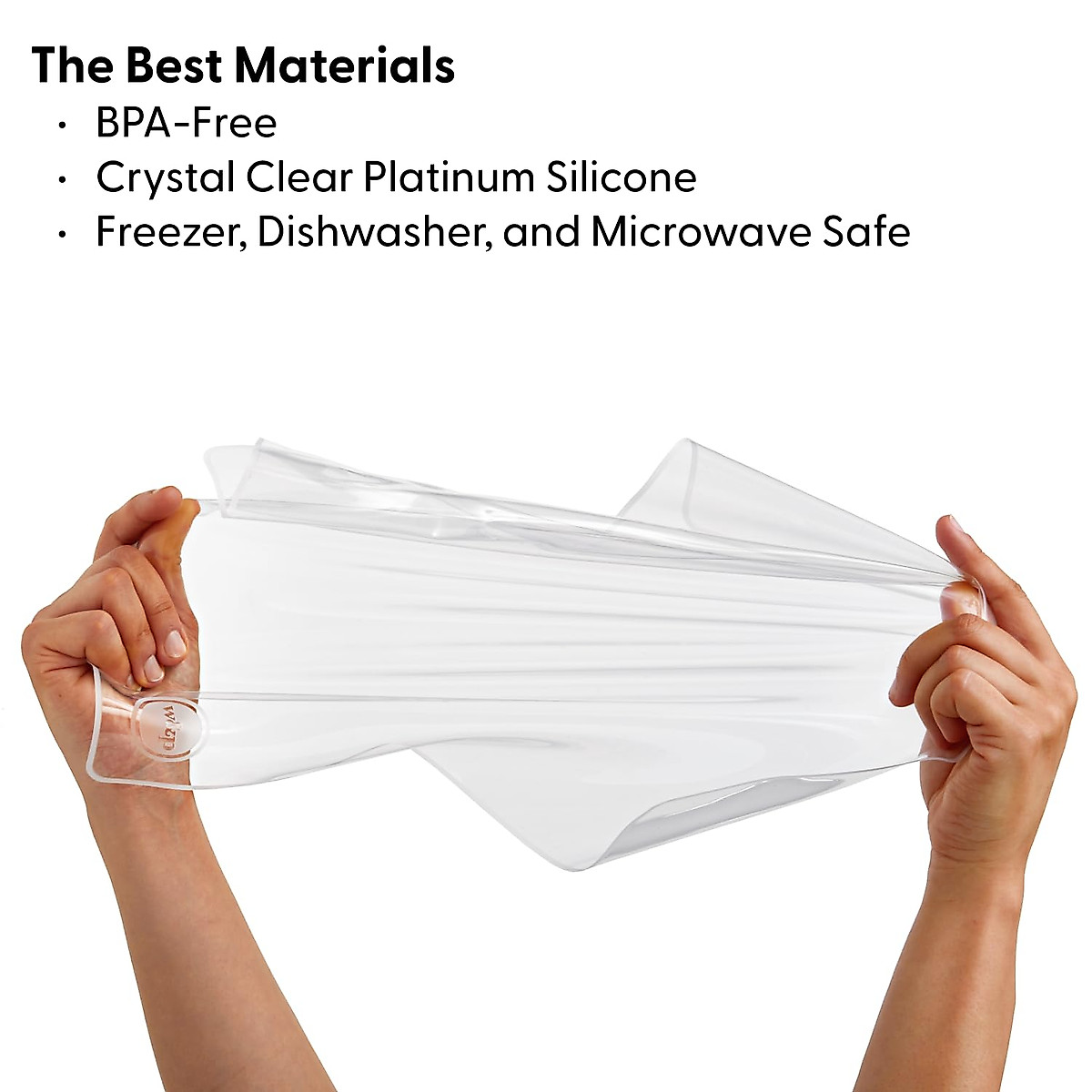 W&P Reusable Silicone Stretch Wrap, 1 Box with 3 Wraps (7x8, 10x11, 13x14), Oven, Dishwasher, Microwave & Freezer Safe, BPA Free