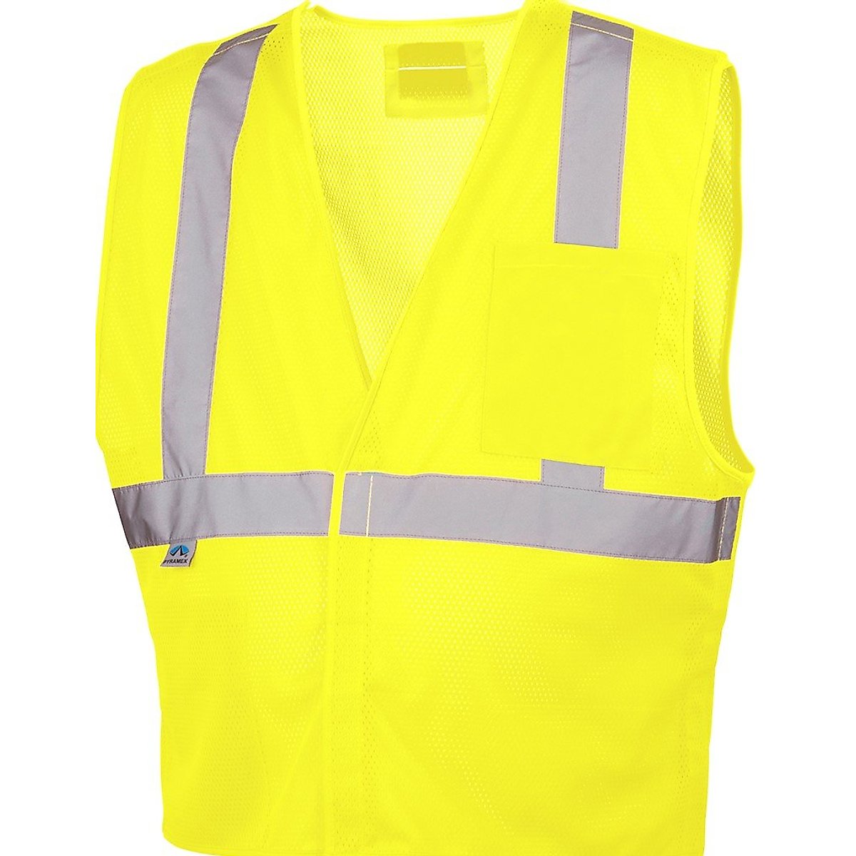 Pyramex RVHL2510BRDL RVHL25 Series Vest Hi-Vis Lime with 5 point DRing - Size Large