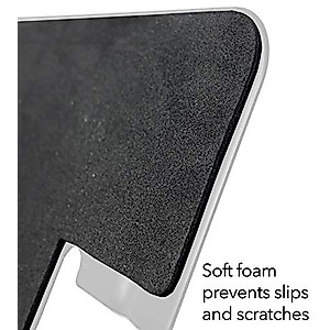 Clipco Premium Book Ends with Anti-Slip Pad 5-inch (Pack of 6) (White)