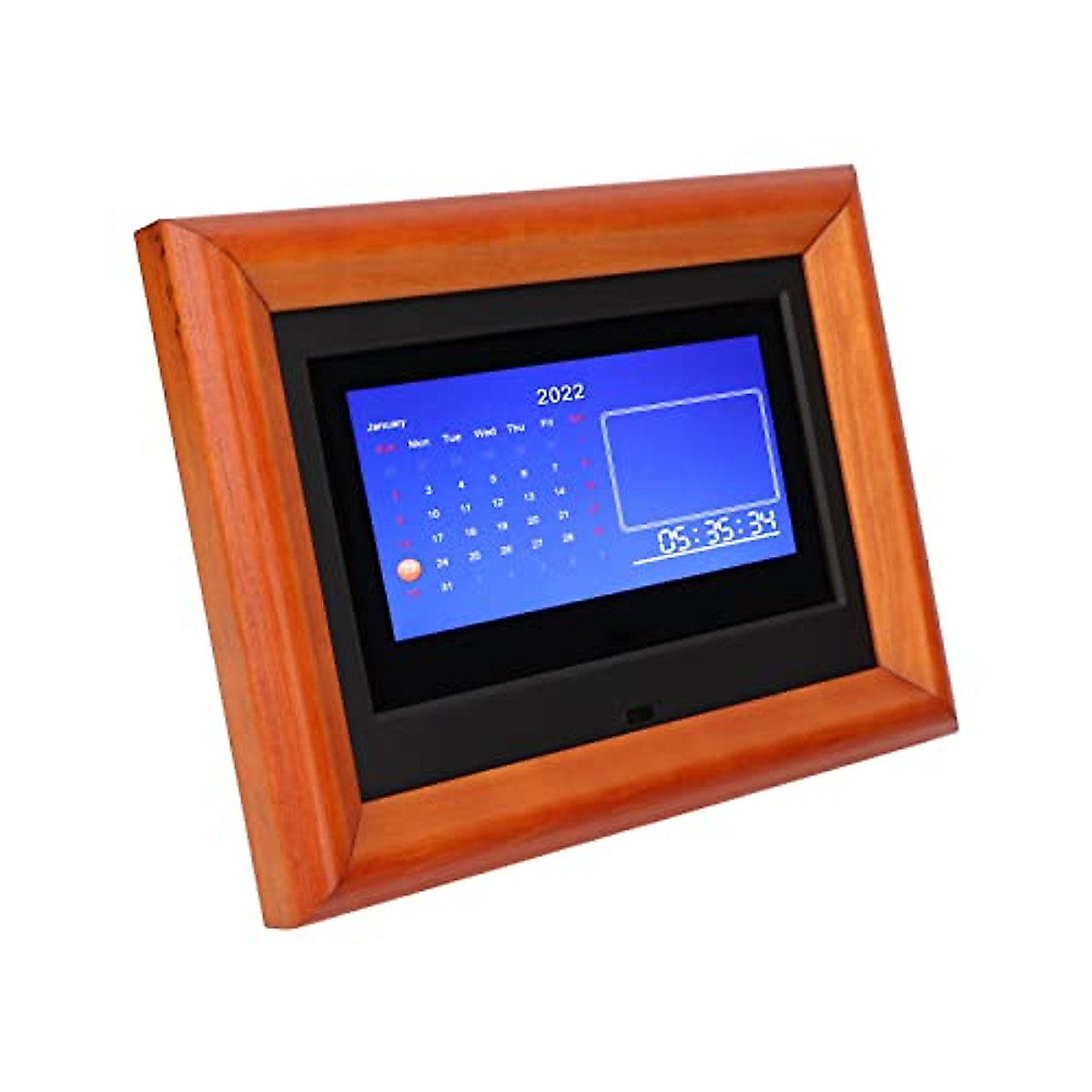 Digital Photo Frame, 7 Inch Multifunction Digital Photo Album Stereo Speaker for Party (US Plug)