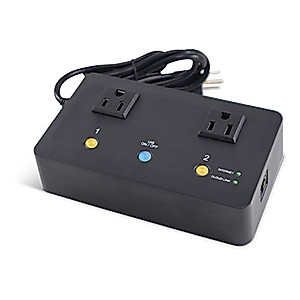 MSNSwitch Internet Enabled IP Remote Power Switch with Reboot - Control via Smartphone App, Cloud Service, Web Browser, Skype or Hangouts - 2 Independent AC Power Outlets (Model UIS-622b)