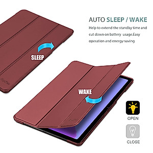 ProCase Smart Case for Galaxy Tab a7 10.4 Inch 2022 2020 (SM-T509 T500 T503 T505 T507), Protective Stand Case Hard Shell Cover for 10.4 Inch Galaxy Tab a7 10.4 -Wine