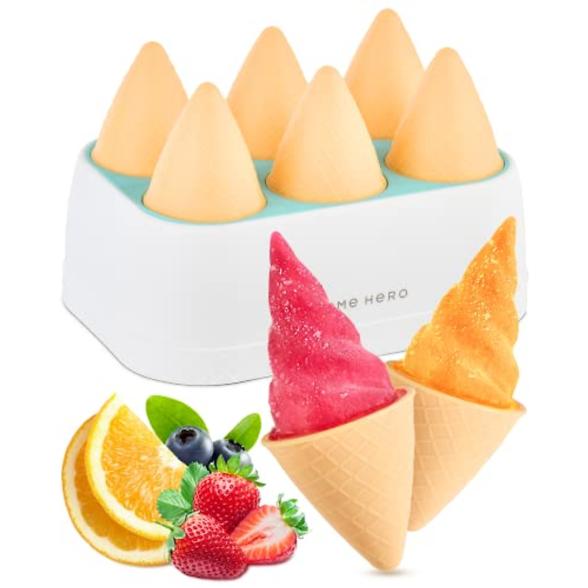 6 Pc Popsicles Molds - Popsicle Molds, Popsicle Holders for Kids, Ice Pop Mold, Popsicle Mold, Silicone Popsicle Molds, Popsicle Maker, Tiny Popsicle Molds Silicone BPA Free, Mini Popsicle Molds