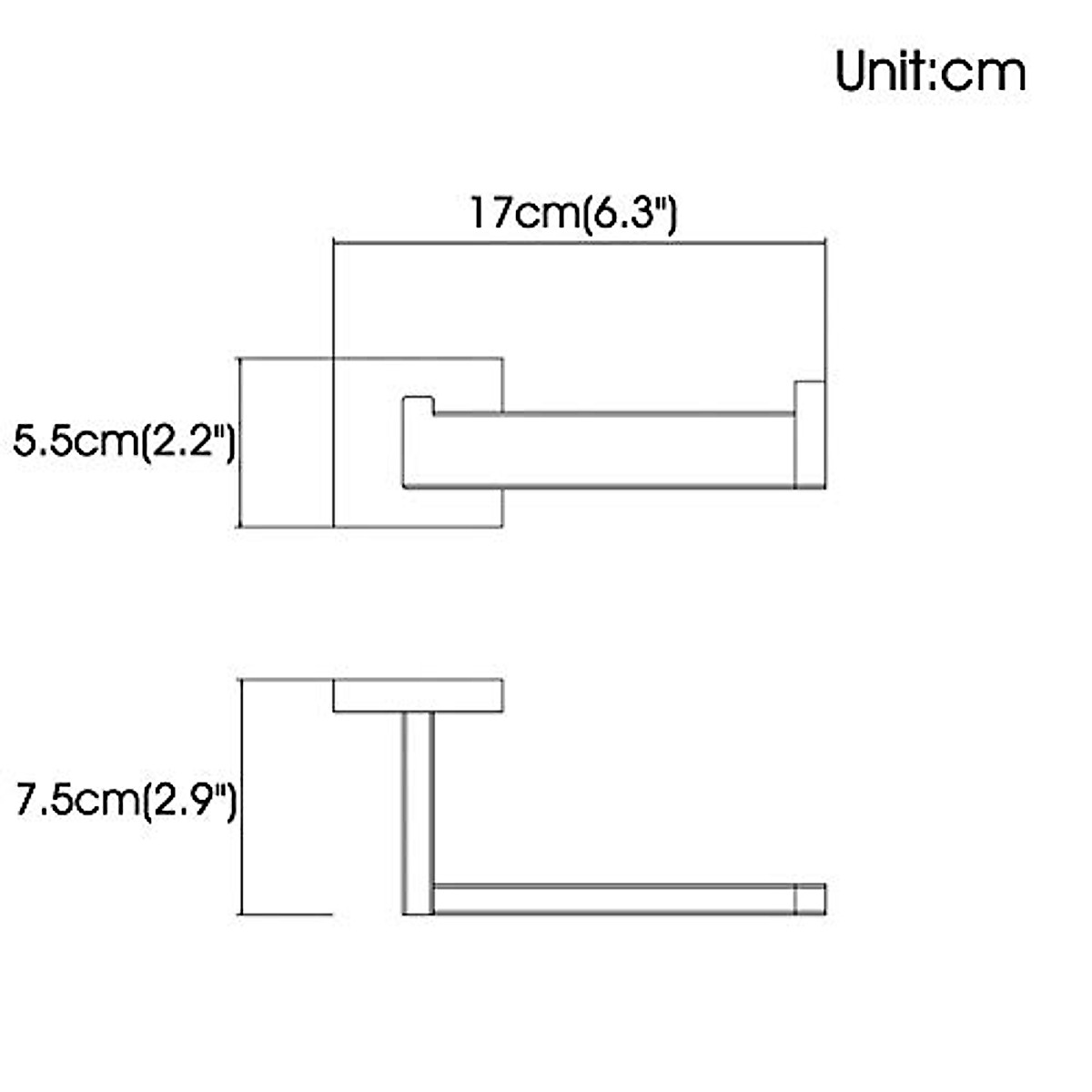 Bathroom Hardware Set 23.6-Inch Towel Bar,2pcs Towel Hook,Toilet Paper Holder,Hand Towel Holder Stainless Steel Brushed Gold Bathroom Accessories GTS3190BG…