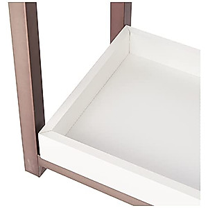 Kingston Brass SCC8265 Pedestal 2-Tier Steel Construction Towel-Rack with Wooden Case, Oil Rubbed Bronze