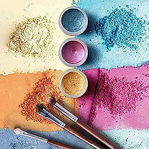 2oz Plastic Cosmetic Jars Leak Proof Clear Container with Black Lid for Cream, Lotion, Powder, ointment, Beauty Products etc, 6 Pcs.