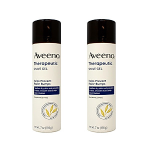 AVEENO Therapeutic Shave Gel 7 oz (Pack of 2)