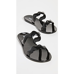 Melissa Women's Wind Sandals, Black, 8 Medium US
