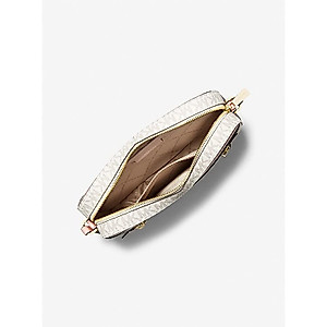 Michael Kors Jet Set Large Leather Crossbody Bag (van/pwd blush)