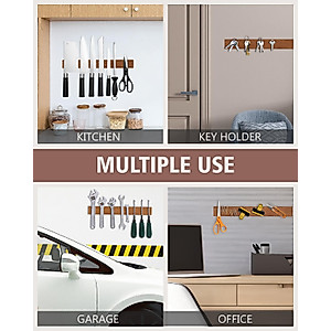 Magnetic Knife Holder 1 Pcs 16In Premium Acacia Wood Magnetic Knife Strip Heavy Duty Magnet Strip for Knives