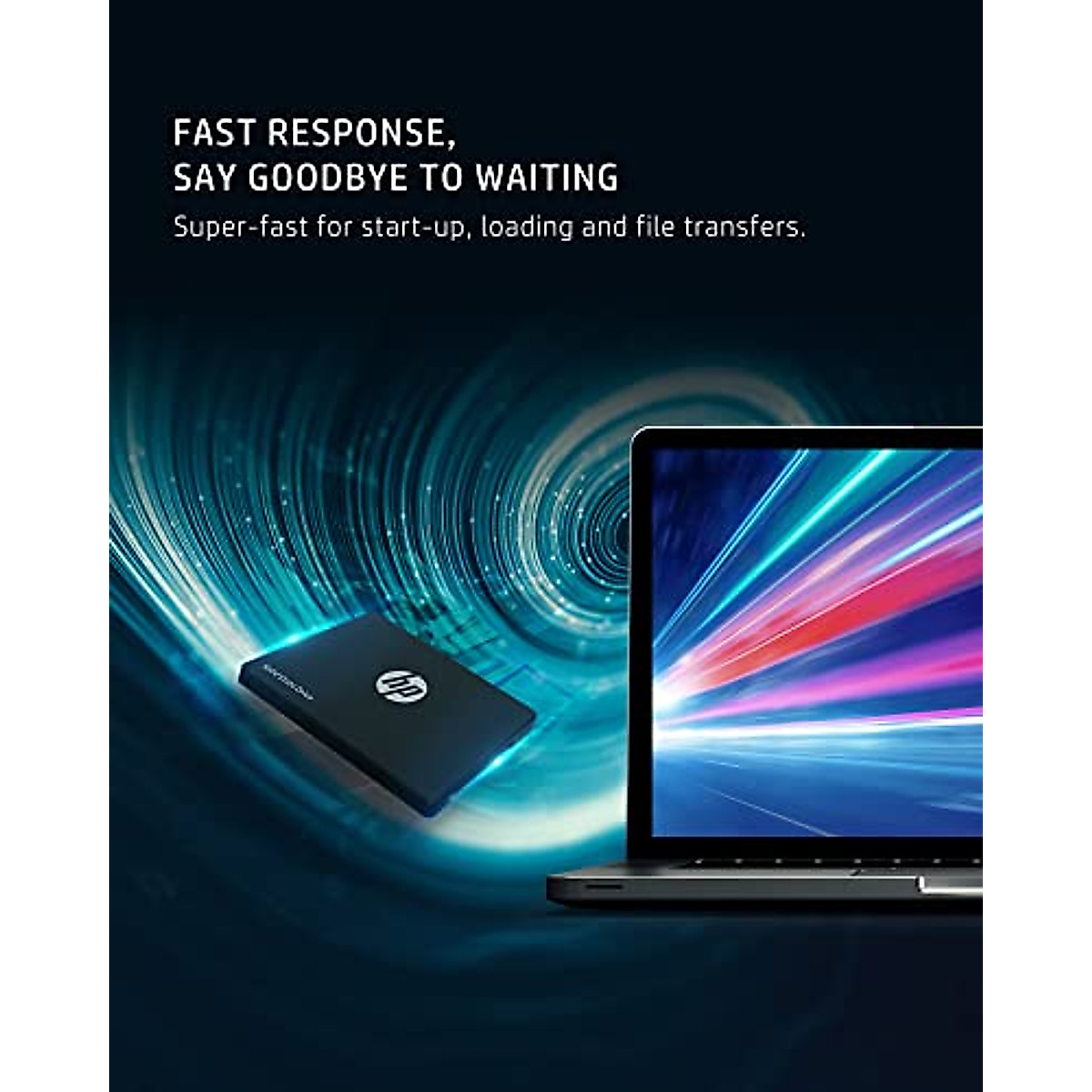 HP S650 960GB 2.5 Inch SATA III PC SSD Internal Solid State Hard Drive - 6 Gb/s, 3D NAND, Up to 560 MB/s for Laptop and Desktop Updating - 345N0AA#ABA