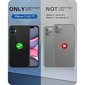 WIFORT iPhone 11 Waterproof Case - Built-in Screen Protector Water Resistant Cover Protective Drop Protection Hard, Shockproof Full Body Defender Tough Military Grade - 6.1" Teal