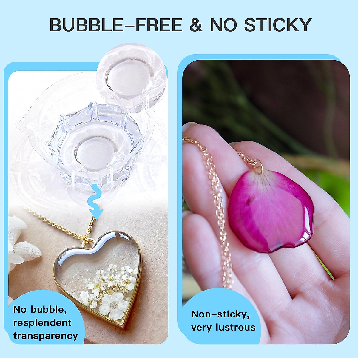 JDiction UV Resin, Upgrade 300g High Viscosity Hard UV Resin with Crystal Clear Resin Kit for Doming, Sealing, Coating, and Casting