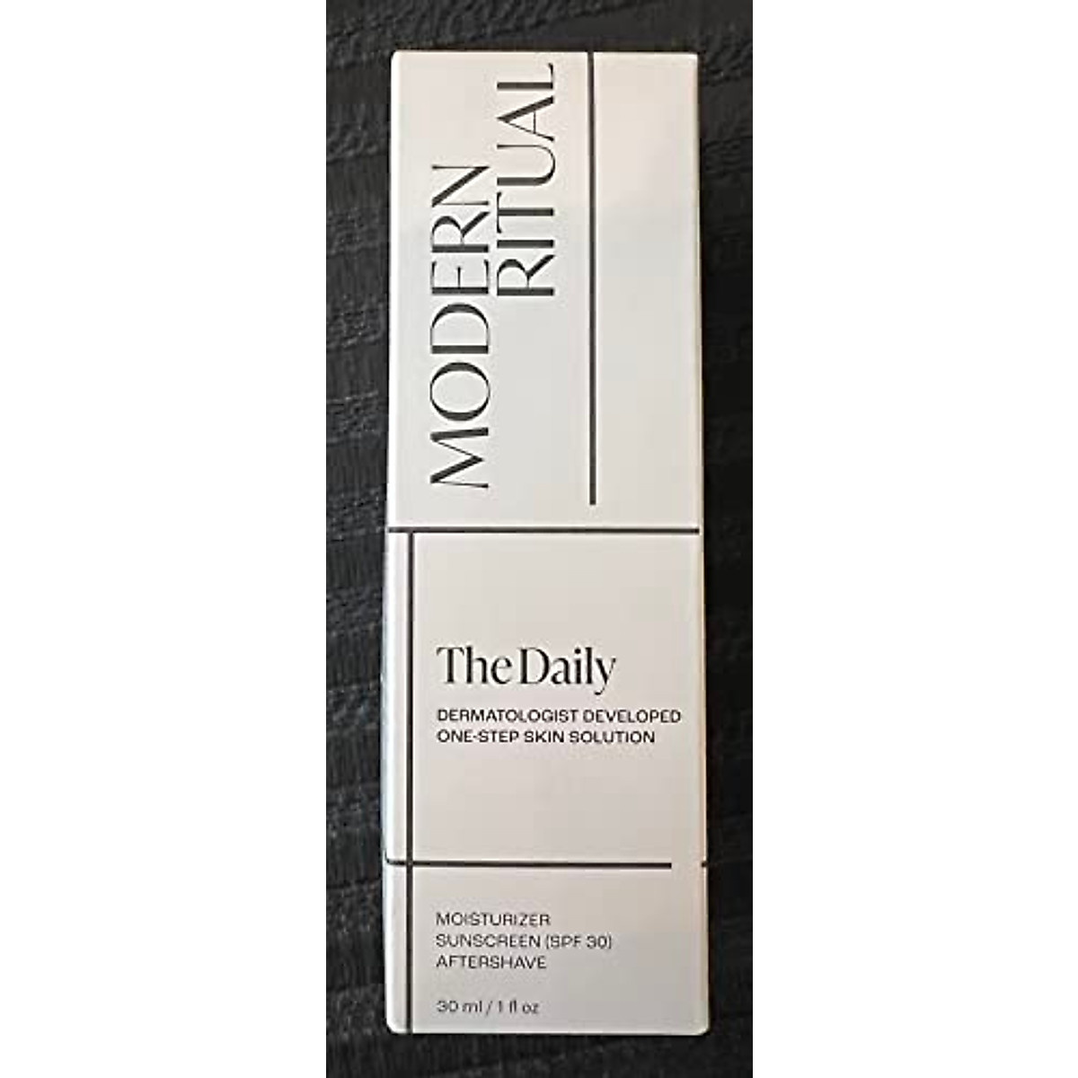 MODERN RITUAL Made in USA Daily 3-in-1 SPF 30 Face Moisturizer - Healing Aftershave - Face Sunscreen - Ultra-Hydrating Face Lotion - Anti-Aging Facial Moisturizer - 1 Fl oz