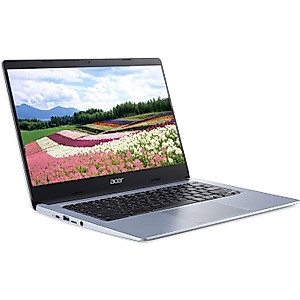 Acer 2022 14 inch HD Touchscreen ThinLight Chromebook, Intel Celeron N4000(UP to 2.6GHz), 4GB RAM, 64GB eMMC, WiFi 5, Webcam, Type-A&C, Up to 12 Hours Battery Life, Chrome OS, w/ CUE Accessories