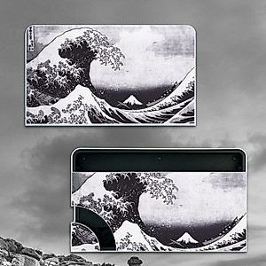 BelugaDesign Wave Switch Skin | Cool Sticker Wrap Vinyl Decal | Painting Japanese Water Ocean Cute | Compatible with Nintendo Switch OLED (Switch OLED, Gray)