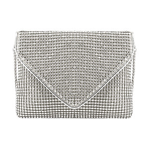 Naimo Bling Crystal Rhinestone Crossbody Bag Diamond Evening Clutch Envelope Handbag Cell Phone Purse for Party Prom