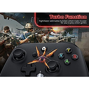 Gamrombo 2 Pack Wireless Controller Replacement for Xbox One, Compatible with Xbox One X/S, Xbox Series X/S, PC Windows 10 11 with Audio Jack & Volume Button/Turbo/Macro/Motion Control & Dual Shock (Black+White)