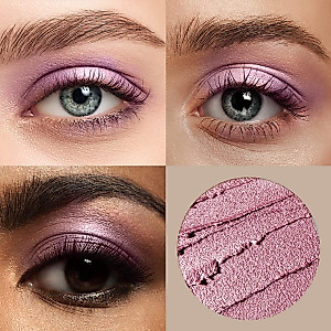 LUXAZA Cream Single Eyeshadow Stick with Blending Brush, Hypoallergenic Eye Shadow Stick Makeup, Pro Waterproof & Long Lasting Eye Brightener Stick, Eyeshadow Pencil Crayon Shimmer #140