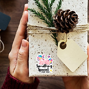 muminglong Cute Unicorn Something Special for You Small Business Stickers,Thank You Stickers,Happy Mail Stickers,Handmade Stickers,Small Shop Sticker,Package Stickers for Small Business, 500 PCS