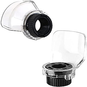 Bestgle 4 pcs Rotary Tool Shield Attachment, Safety Protective Cover Transparent Cover Shield Kit Accessories Wood Metal Cutting Sanding Polishing for Rotary Grinder