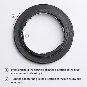 K&F Concept Lens Mount Adapter Compatible for Nikon Nikkor F/AF AI AI-S Lens to Canon EOS EF EF-S Mount Cameras