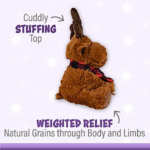 Warm Pals - Rory Reindeer - 1.5lbs - Cozy Microwavable Lavender Scented Plush Toys - Heated Stuffed Animal - Heatable Coolable Bedtime Comfort Plushie
