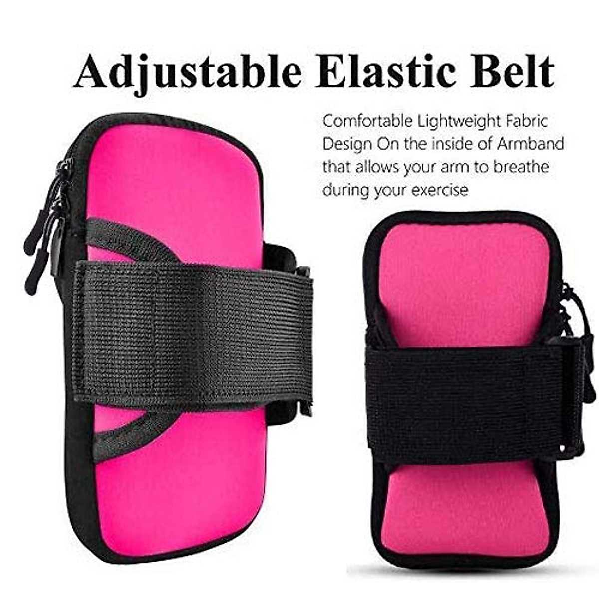 MOVOYEE Running Armband Cell Phone Holder for iPhone 15 14 13 12 11 Pro Max Xs Xr X 10 8 7 6 Plus SE Mini,Galaxy S20 S21 S22 S23 S24 Ultra Note 20 10,Sport Arm Band Sleeve on Run Gym Exercise Workout