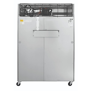 Central Exclusive Commercial Refrigerator, 2 Door Stainless Steel Reach In, Solid doors - 54" W 49 Cu Ft. (69K-032)