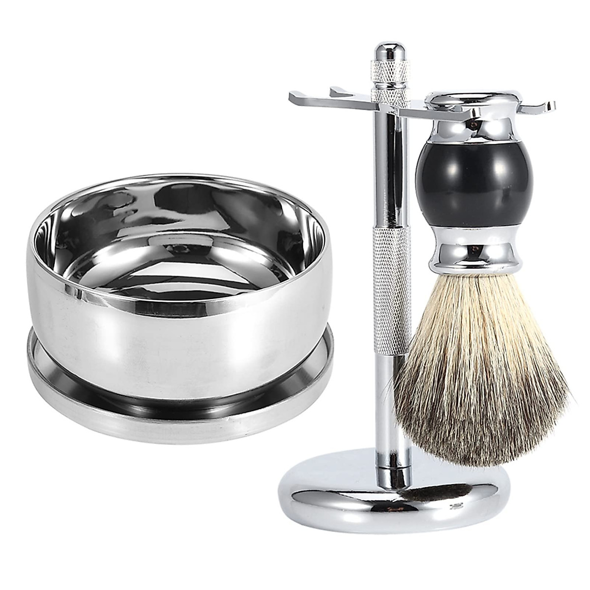 shaving brush and bowl shaving brush shaving brush,Shaving Brush And Bowl Shaving Brush Professional Men Shaving Tool Stand Holder Faux Badger Hair Brush Alloy Mug Bowl Kit Shaving Brush Set
