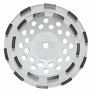 BOSCH DC710H 7 In. Double Row Segmented Diamond Cup Wheel with 5/8"-11 Hub
