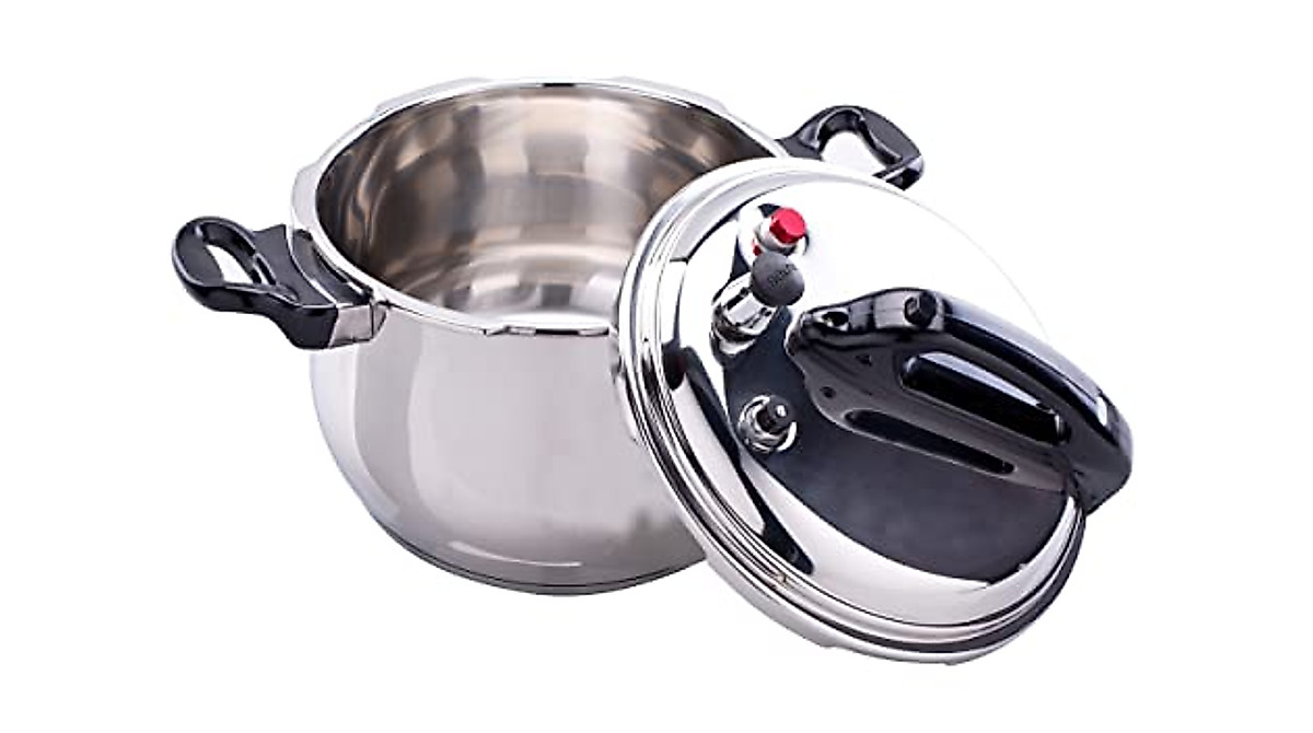 Bene Casa 5.3-Quart Stainless Steel Pressure Cooker
