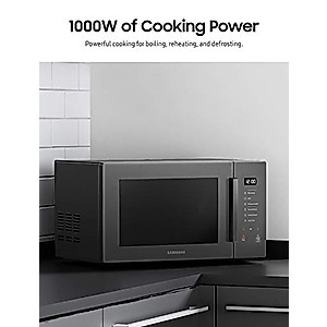 Samsung MG11T5018CC Countertop Oven with 1.1 Cu. Ft. Capacity Element Counter Top Grill Microwave, Charcoal
