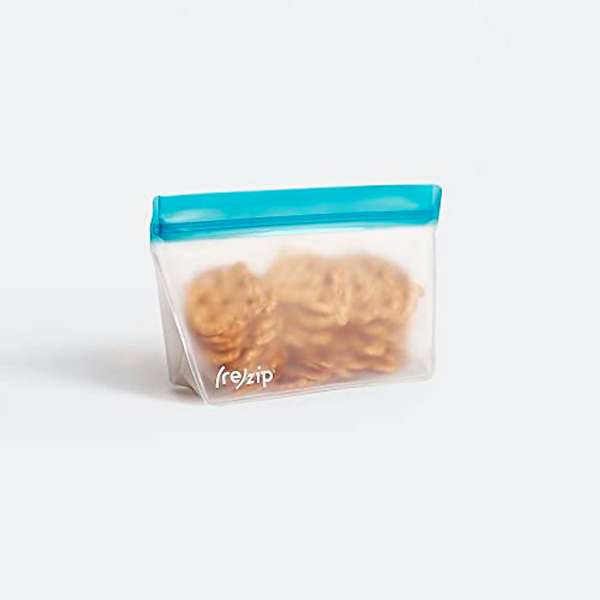 rezip 3-Piece Stand-Up Reusable Bag Bundle | BPA-Free, Food Grade, Leakproof, Freezer and Dishwasher Safe | Quart (1), 2-Cup (1), Snack (1) | Aqua