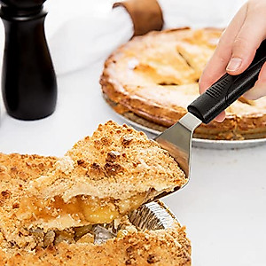 Mercer Culinary Millennia Pie Knife/Server, 5 Inch x 3 Inch Blade, Black Handle