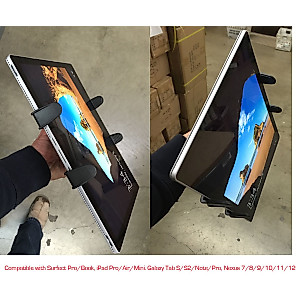 ChargerCity LongArm Xtreme Tablet Beverage Drinks Cup Holder Mount for All Tablet Like Apple iPad PRO Air Mini Galaxy Tab Surface Pro Slate