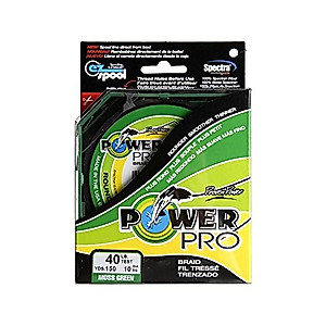 Power Pro Spectra Fiber Braided Fishing Line, Moss Green, 300YD/30LB