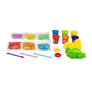 Crayola Silly Scents, Modeling Compound Activity Pack | Includes 6 Scented Dough Tubs, 6 Scented Colored Play Sand Packs, and 7 Kids Tools | Great Birthday Gift or Summer Fun for Toddlers.