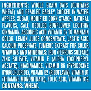 Gerber Breakfast Buddies Toddler Cereal, Oatmeal & Barley Apple Cinnamon Cereal, Non-GMO Whole Grain Oats & Real Fruit, Made for Toddlers, 4.5 OZ Tray (Pack of 4)