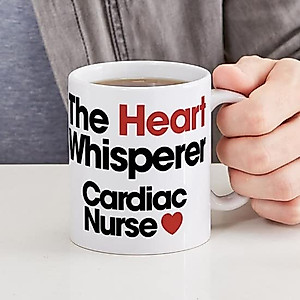 CafePress The Heart Whisperer Cardi 15 Oz Ceramic Large Mug Ceramic Coffee Mug, Tea Cup 11 oz