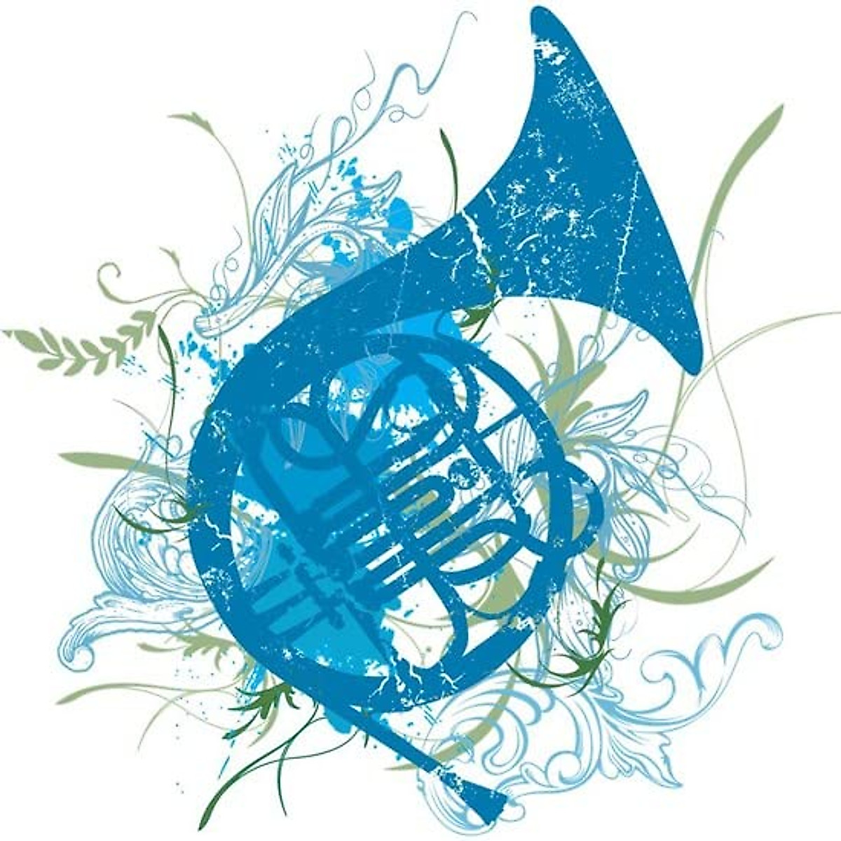 CafePress Cool Grunge French Horn Mug Ceramic Coffee Mug, Tea Cup 11 oz