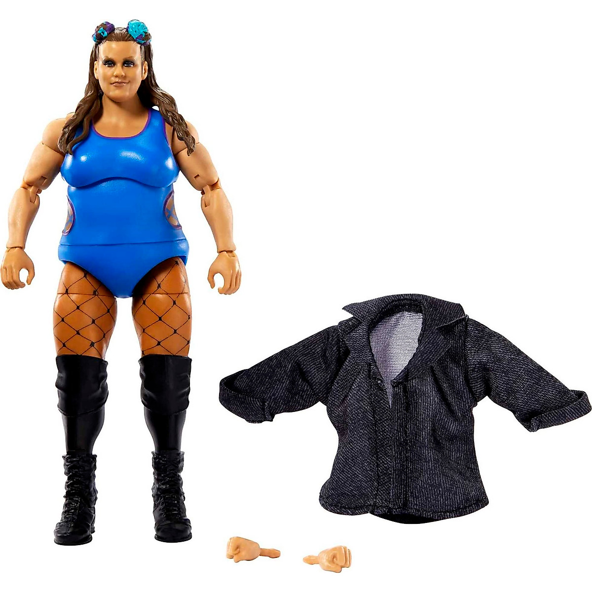 Mattel WWE Elite Collection Action Figure & Accessories, Series #96 Doudrop 6-inch Collectible with 25 Articulation Points & Swappable Hands