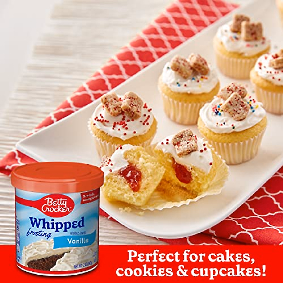 Betty Crocker Gluten Free Whipped Vanilla Frosting, 12 oz.