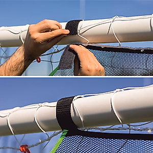 QUICKPLAY Target Net Lite with 5 Target Zones - Practice Shooting and Passing Accuracy (12 x 6')