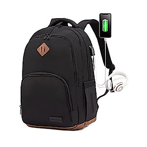 LOVEVOOK Laptop Backpack for Women Men, Classical Laptop Bag with Laptop Compartment for Work Travel, Fashion Daypack, Fit 15.6" Laptop