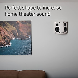 Fluance Elite High Definition 2-Way Bipolar Surround Speakers for Wide Dispersion Surround Sound in Home Theater Systems - Black Ash/Pair (SXBP2)