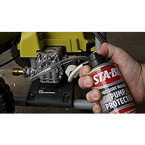 STA-BIL Pump Protector - Protects Pressure Washer Pumps and Other Internal Components During Storage, Next Gen Anti-Freeze and Lubricant Formula, 4oz (22007) , Red
