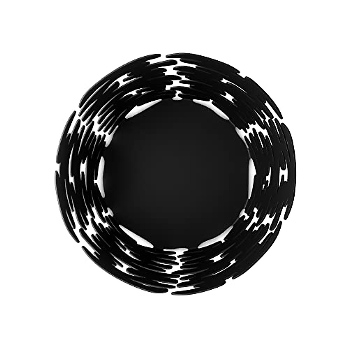 Alessi Barket Round Basket, Ø 21, black